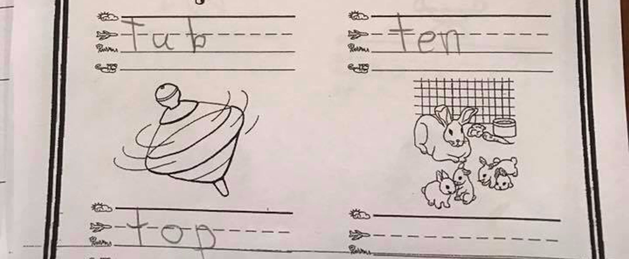 Confusing Kindergarten Homework Worksheet | POPSUGAR Family