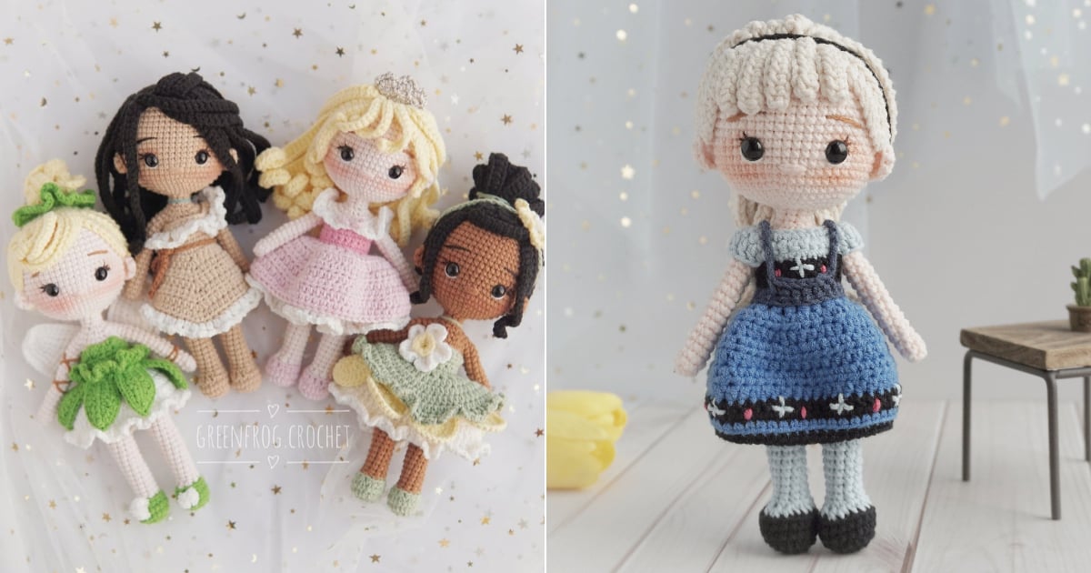 Shop Disney Princess Crocheted Doll Patterns on Etsy | POPSUGAR UK ...