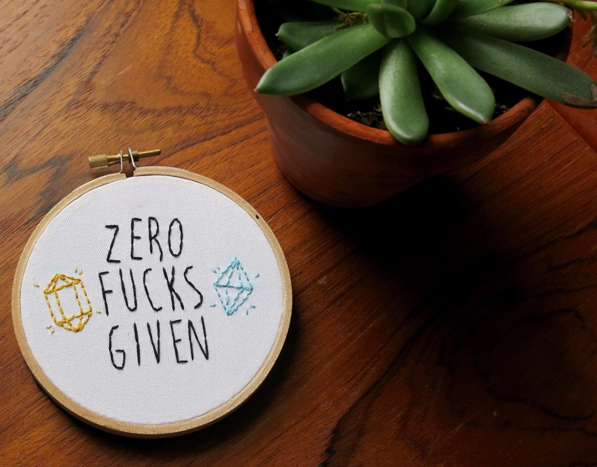 Embroidery Hoops With Curse Words | PS Love