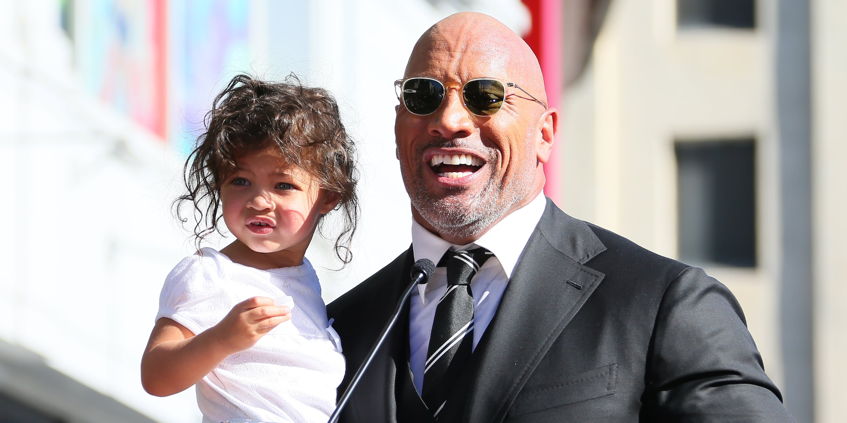 Dwayne Johnson's Daughters Give Him a Makeover | POPSUGAR Celebrity