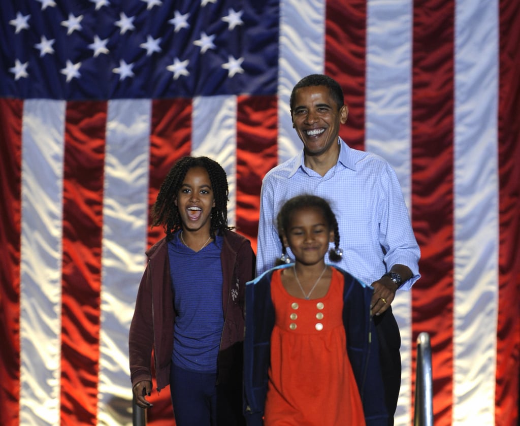 Barack Obama Cute Moments With Sasha And Malia Popsugar Celebrity Photo 6