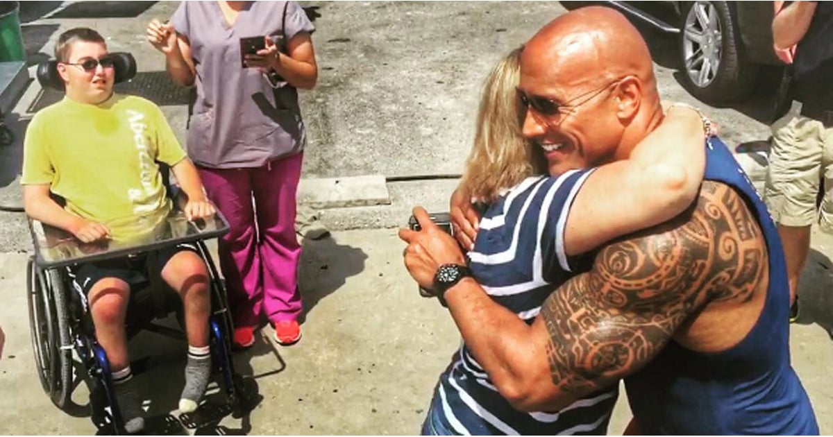 Dwayne Johnson Meets Fan With Special Needs Instagram 2016 | POPSUGAR ...