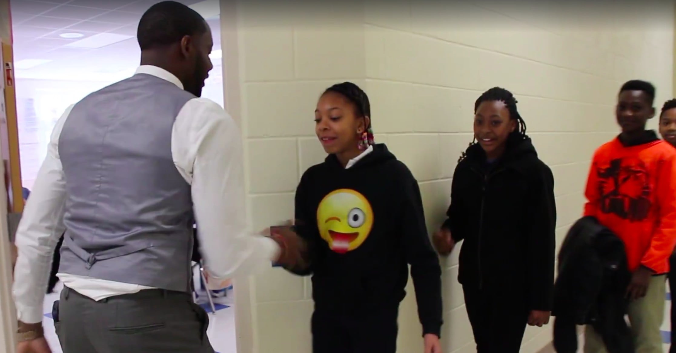 Teacher Has Personalized Handshakes For Every Student | PS Family