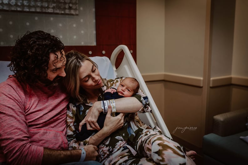Birth Photographer's Photo of Family in the Waiting Room | PS Family