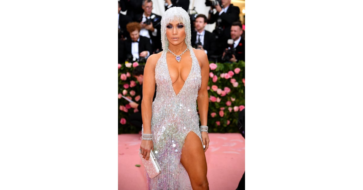 Jennifer Lopez Silver Dress Met Gala 2019 Popsugar Fashion Photo 3