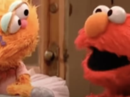 "Unhinged Elmo" Feud With a Rock Goes Viral | POPSUGAR Family