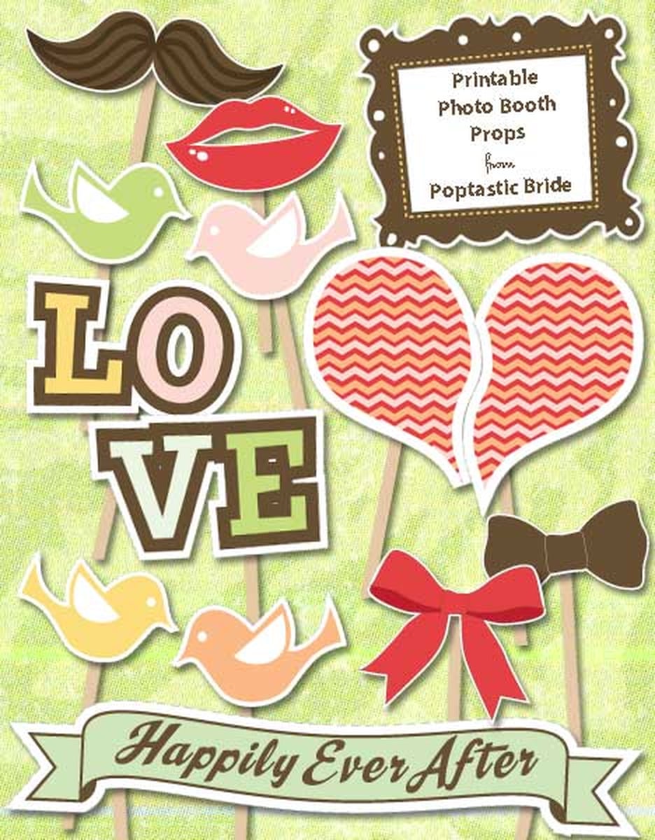 Free Wedding Photo-Booth Printables | PS Smart Living