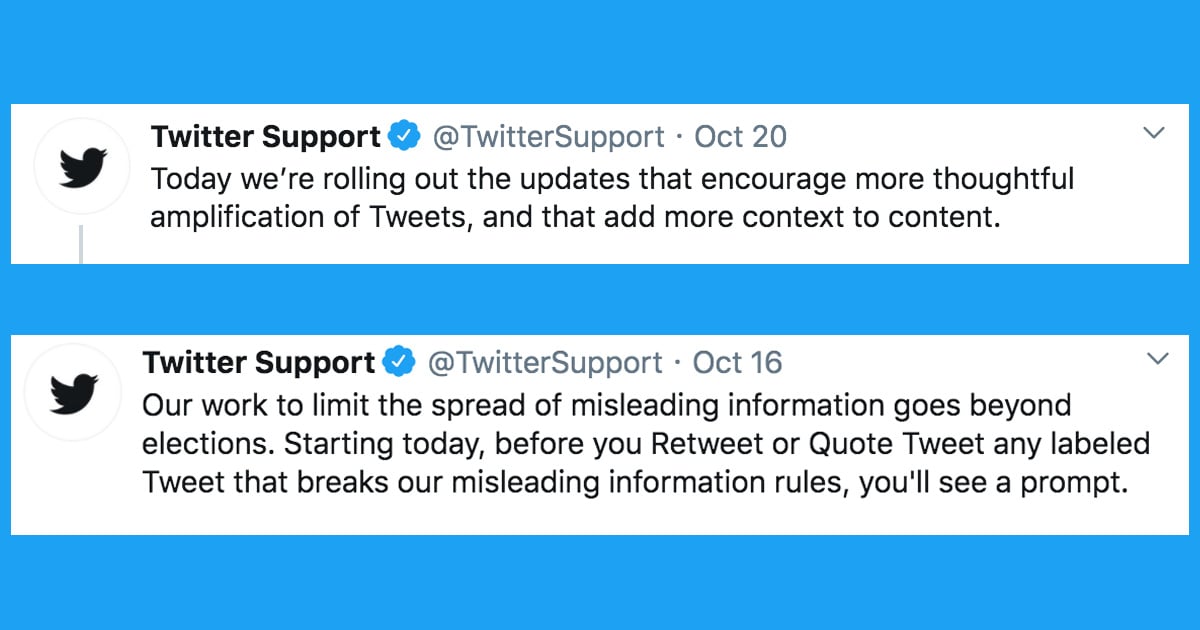 How Twitter's Temporary Retweet Election Update Works | PS News