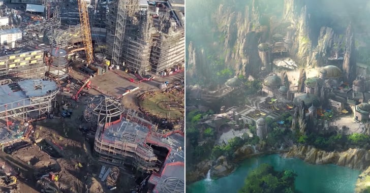 Star Wars Land Drone Footage | POPSUGAR Family