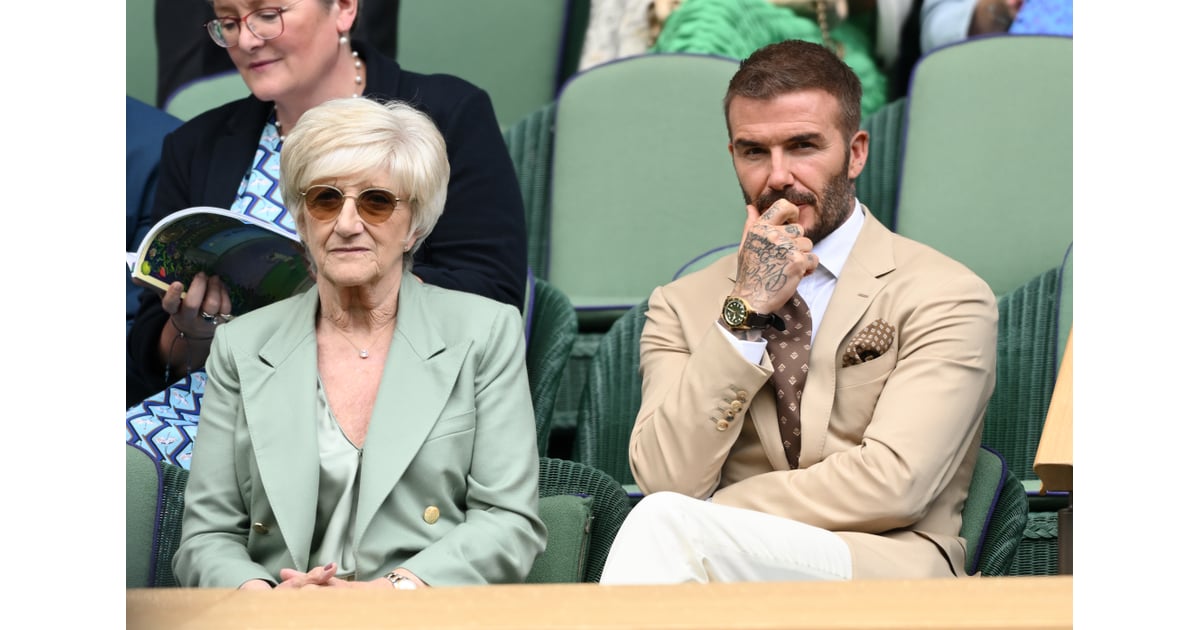 David and Sandra Beckham at Wimbledon 2023 | Celebrities at Wimbledon ...