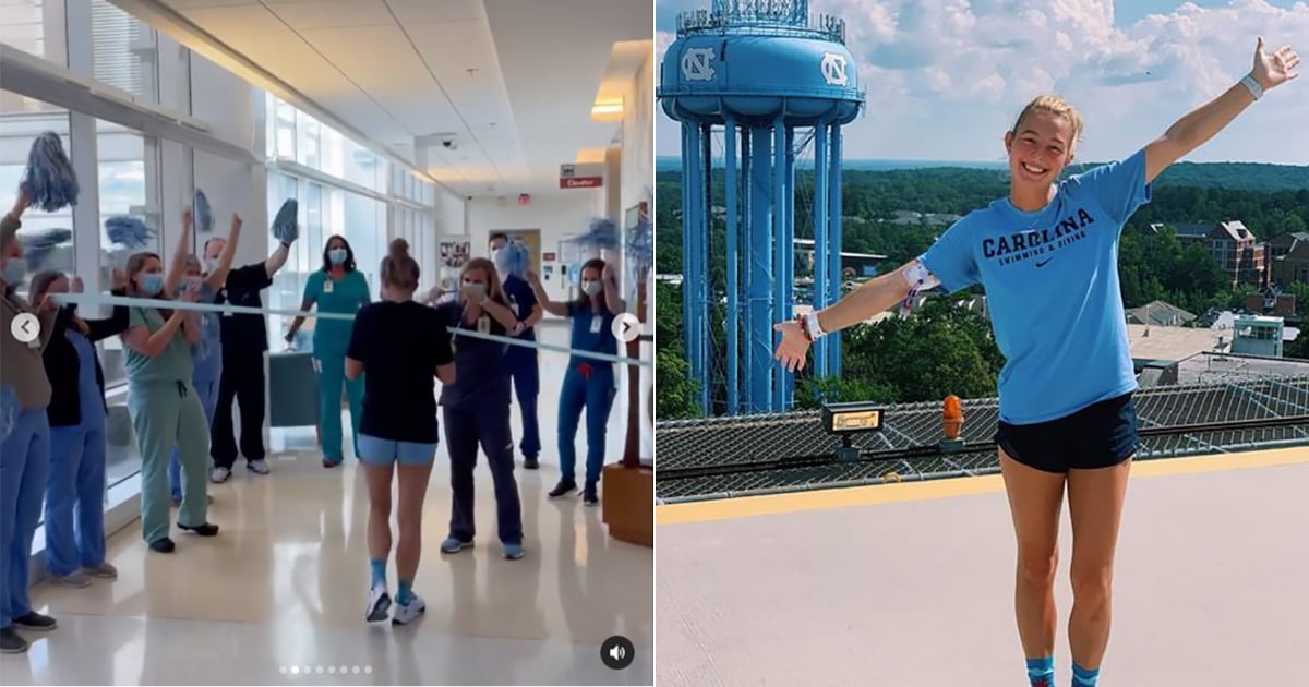See Video of Diver Emily Grund Leaving Hospital Cancer-Free | POPSUGAR ...
