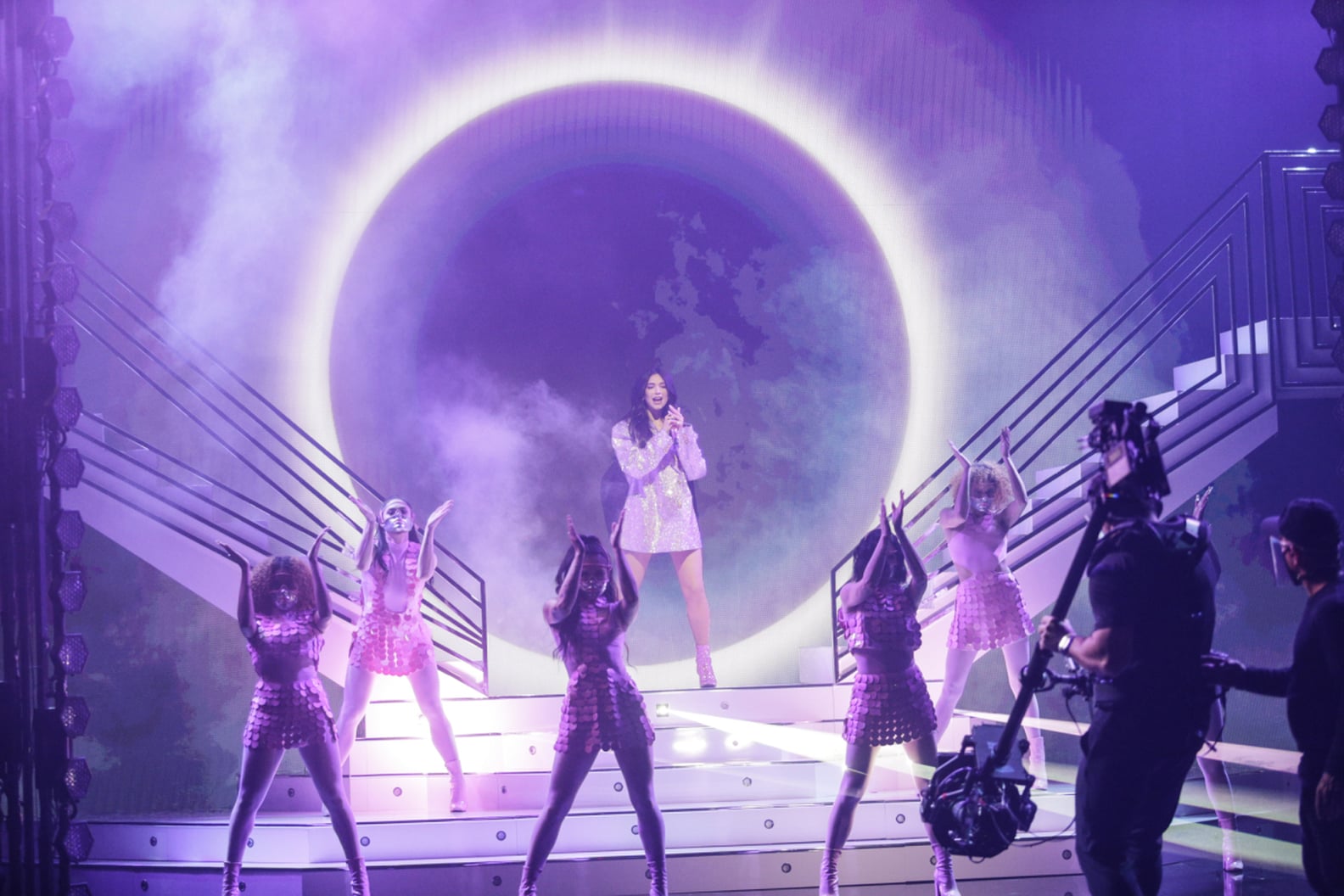 Dua Lipa's Versace Performance Outfits at the 2021 Grammys | POPSUGAR ...