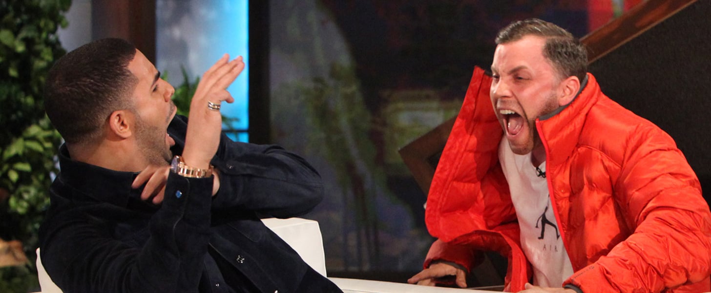 Drake Gets Scared on The Ellen DeGeneres Show | Video | PS Celebrity