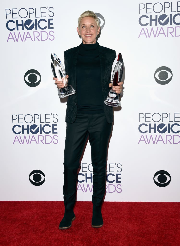Ellen DeGeneres Portia de Rossi People's Choice Awards 2016 | POPSUGAR ...