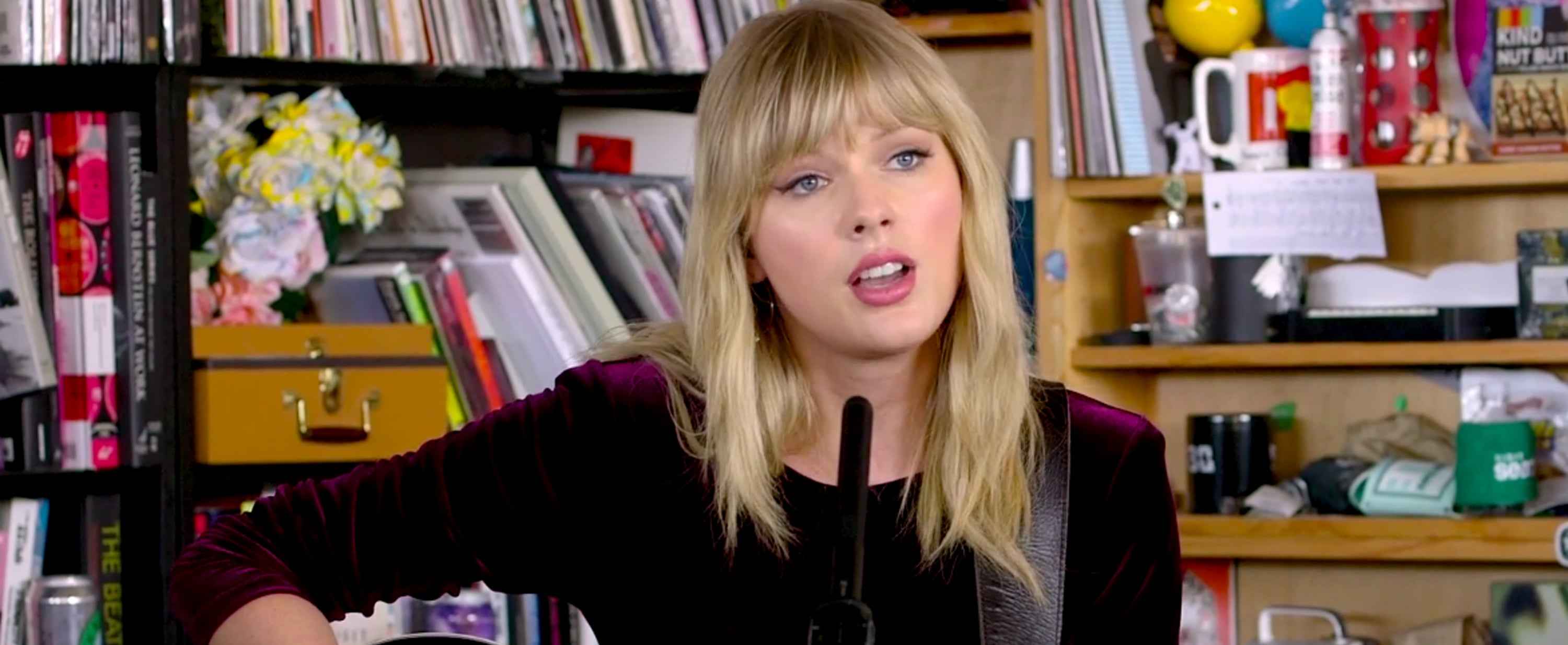 Taylor Swift Performs in NPR's Tiny Desk Concert Video | POPSUGAR ...