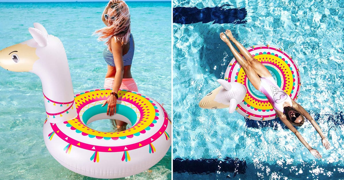 Your Summer Needs This Colorful Party Llama Pool Float | POPSUGAR Smart Living