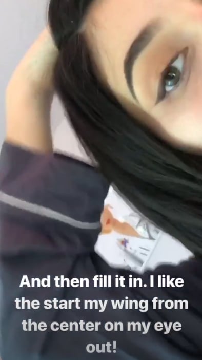 Step 4 Kylie Jenner Eyeliner Tutorial On Instagram Stories Popsugar