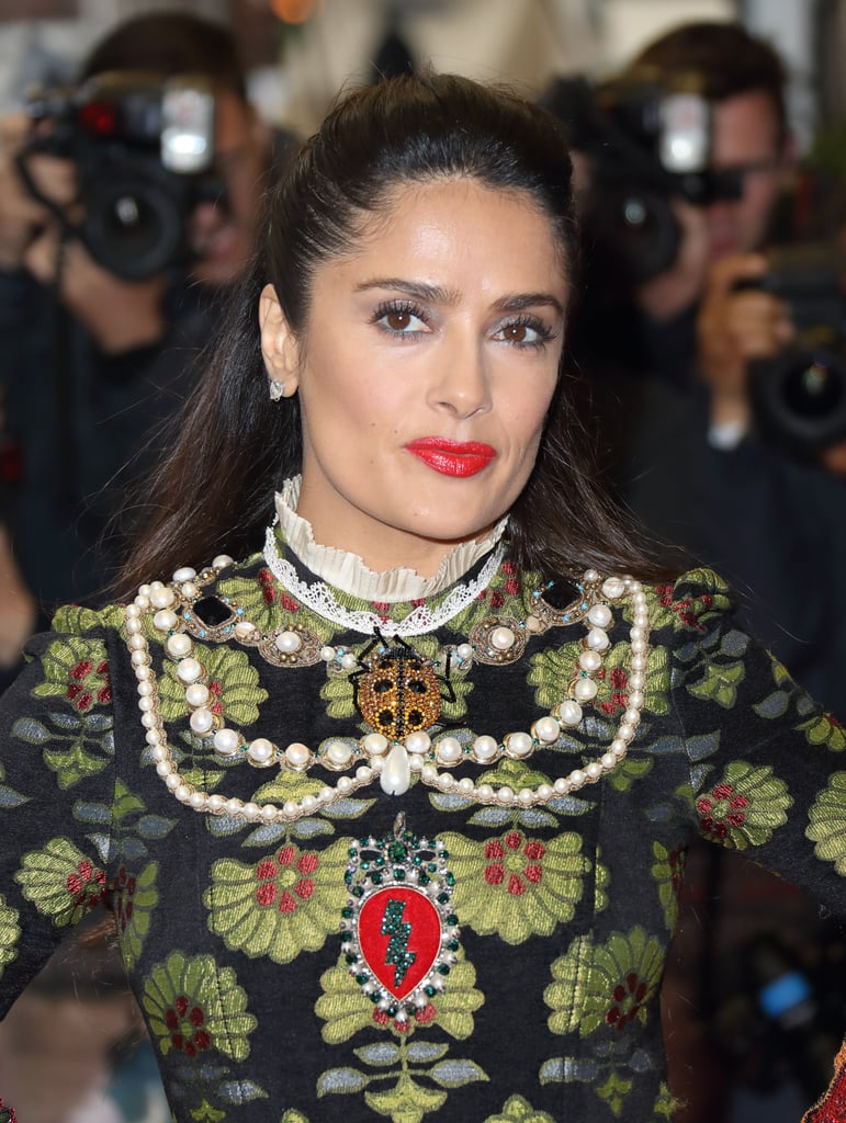 Salma Hayek Wearing Gucci at the Tale of Tales UK Premiere | POPSUGAR ...