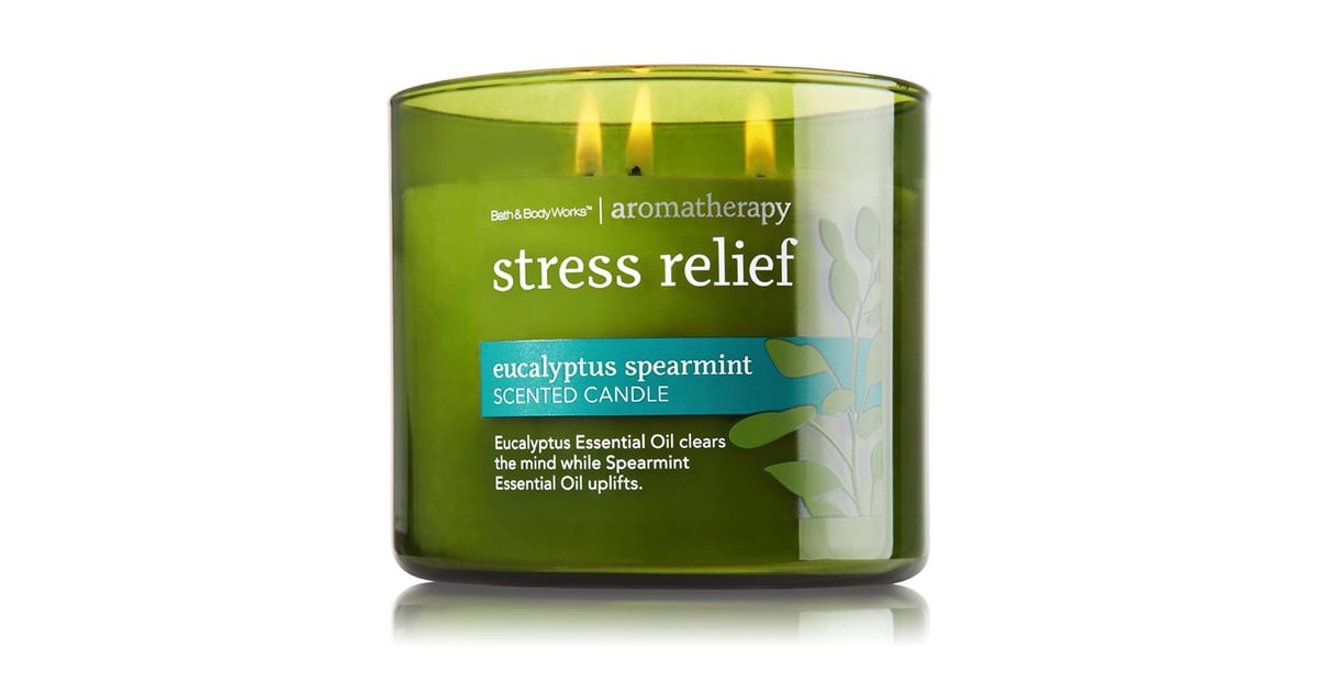 Bath And Body Works Aromatherapy Stress Relief 3 Wick Candle Eucalyptus