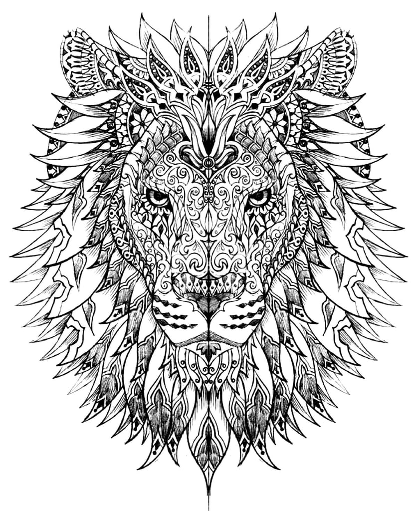 Animals Free Coloring Pages For Adults POPSUGAR Smart Living Photo 1