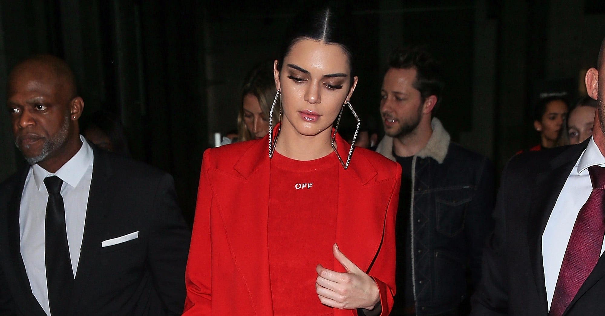 Kendall Jenner in a Race-Car-Inspired Outfit | PS Fashion