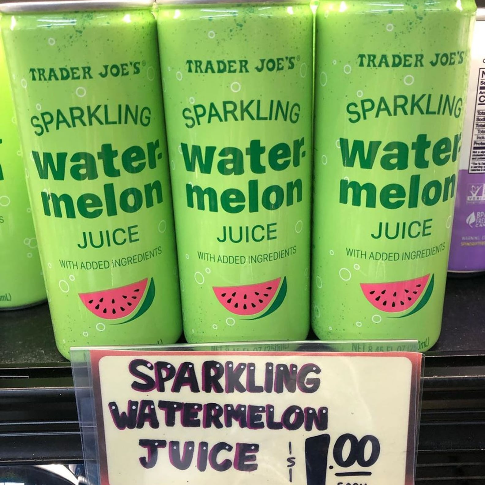 Trader Joe's Sparkling Watermelon Juice | PS UK Food
