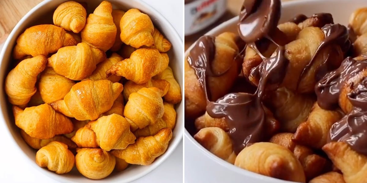 How to Make Mini Croissant Cereal Bites For Breakfast | PS Food