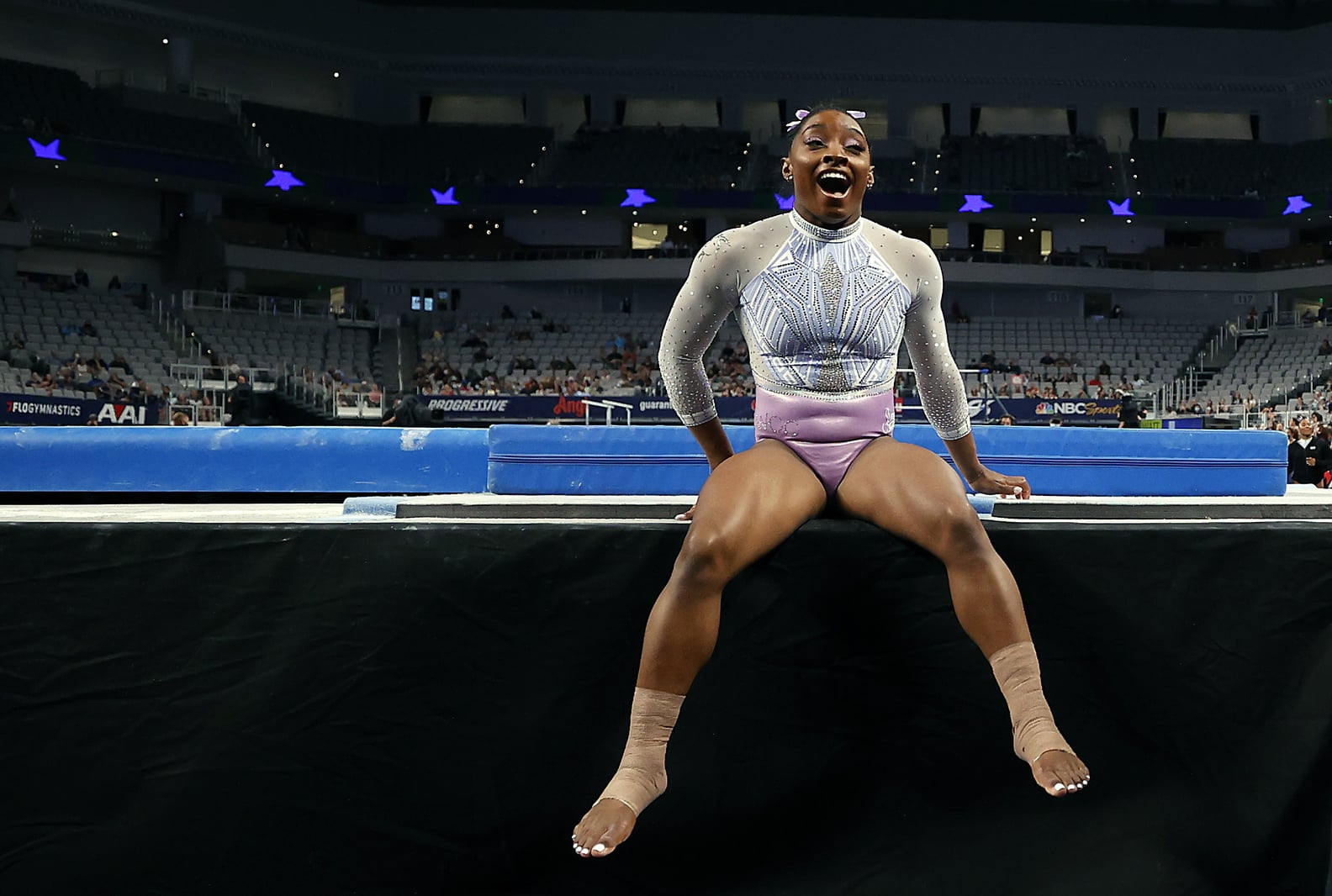 All The Times Simone Biles Wore Her Goat Leotard Popsugar Fitness