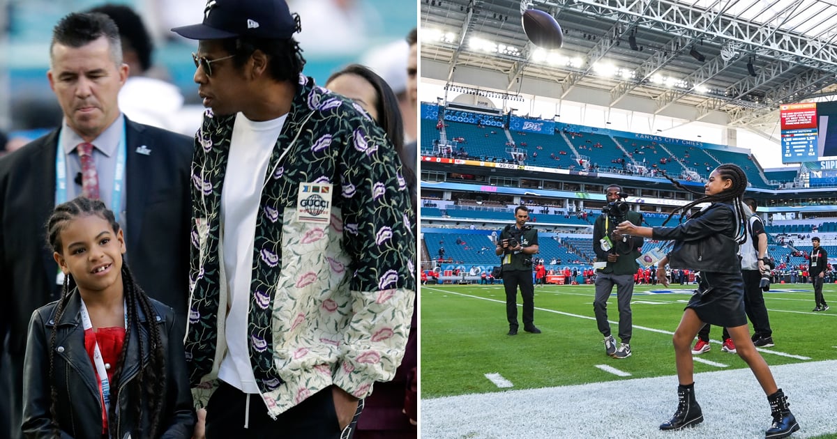 Blue Ivy Playing Football at the Super Bowl 2020 | PS Celebrity