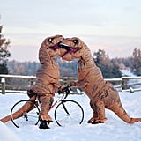 T-Rex Engagement Photo Shoot | POPSUGAR Love & Sex