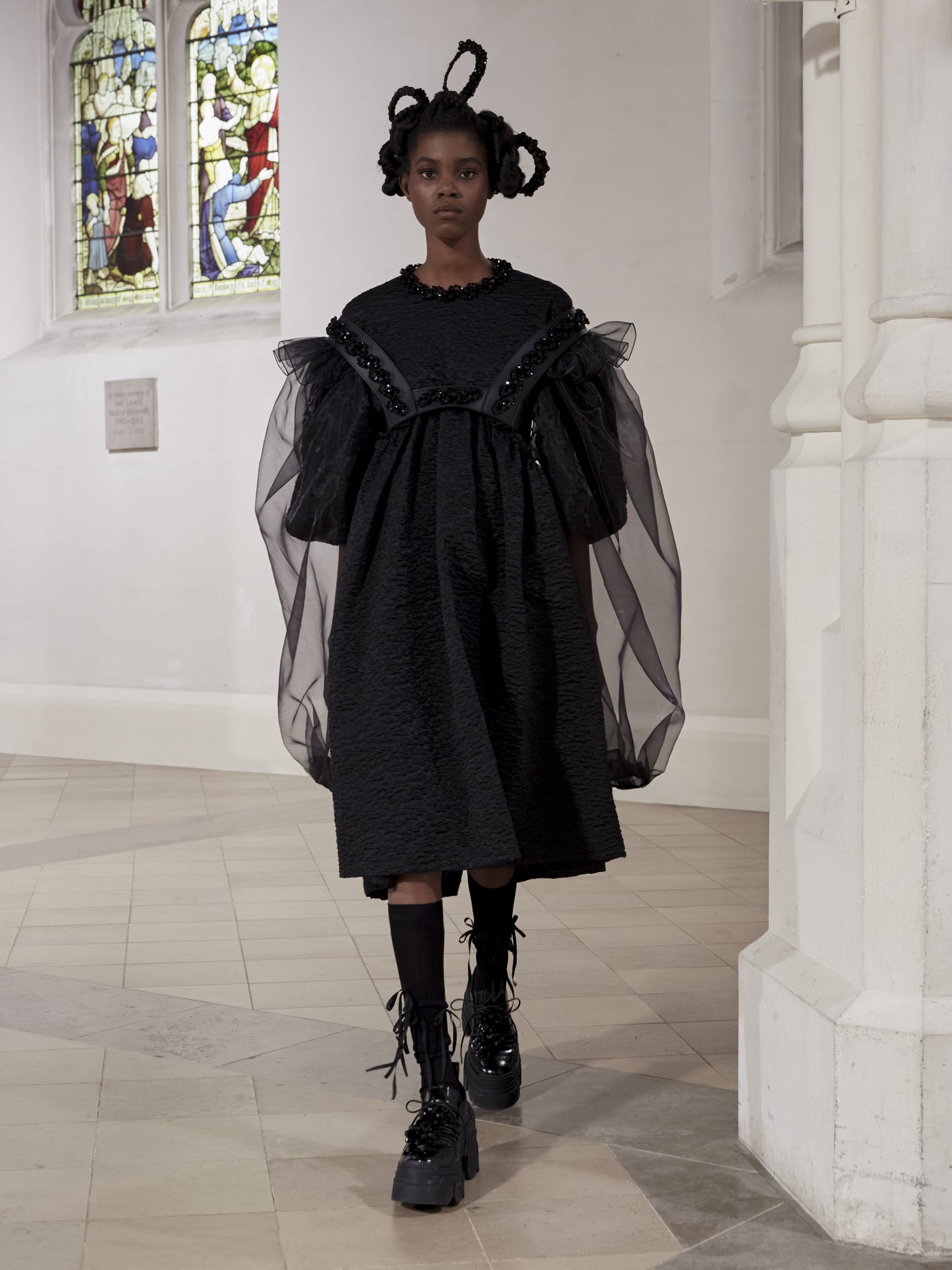 Simone Rocha Fall 2021 Features Patchwork and Regencycore | PS Fashion