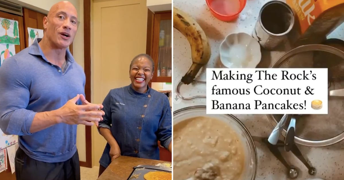 Dwayne Johnson Shares His Coconut Banana Pancakes Recipe | PS Food