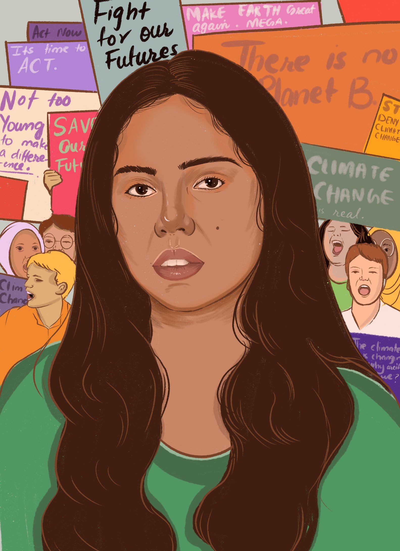 This Artist Creates Portraits of Women Climate Activists | PS Smart Living