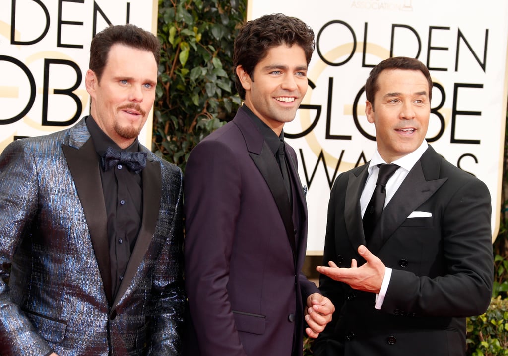 Entourage Cast Filming at the Golden Globe Awards | POPSUGAR Entertainment
