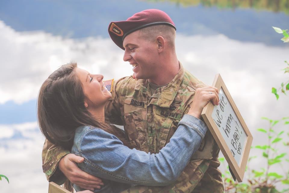 Woman Surprises Husband With Pregnancy Before Deployment | POPSUGAR Family