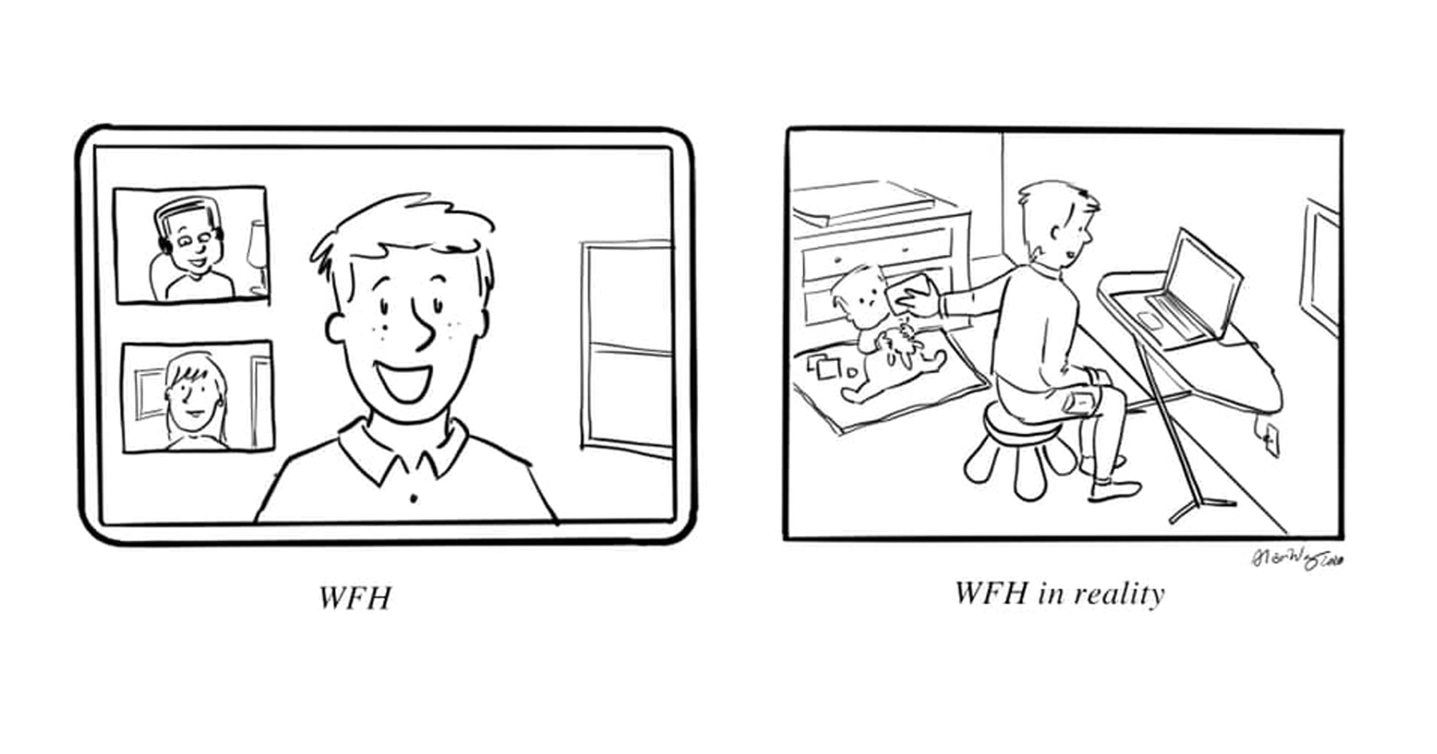 New Mom Comics Social Distancing With Family Cartoons | POPSUGAR Family