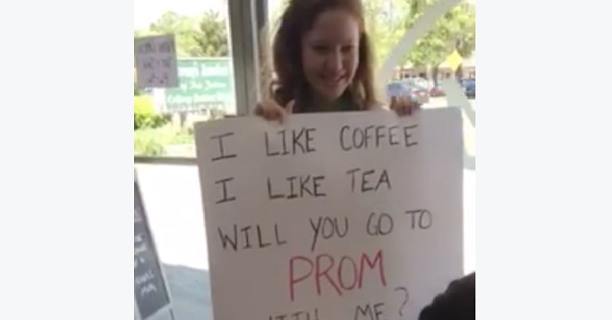 Coffee Shop Promposal | POPSUGAR Family