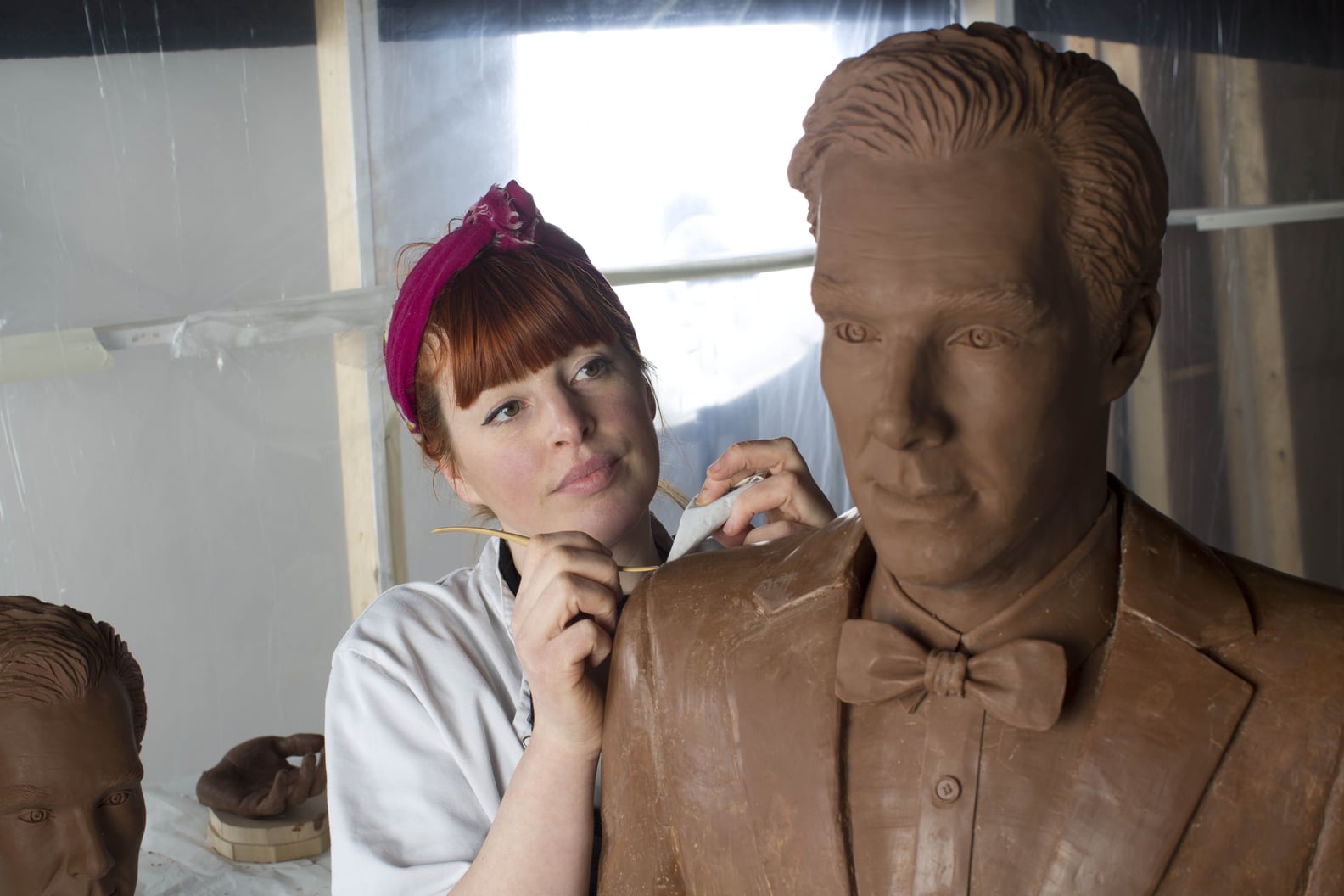 Benedict Cumberbatch Chocolate Statue Photos | PS Food