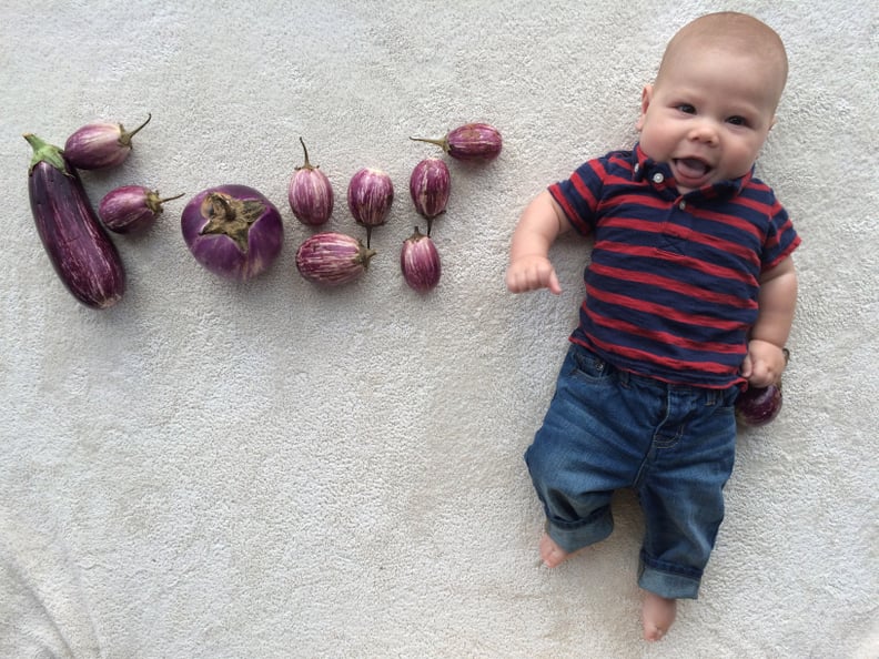 Baby's Monthly Veggie Photo Series | PS Family