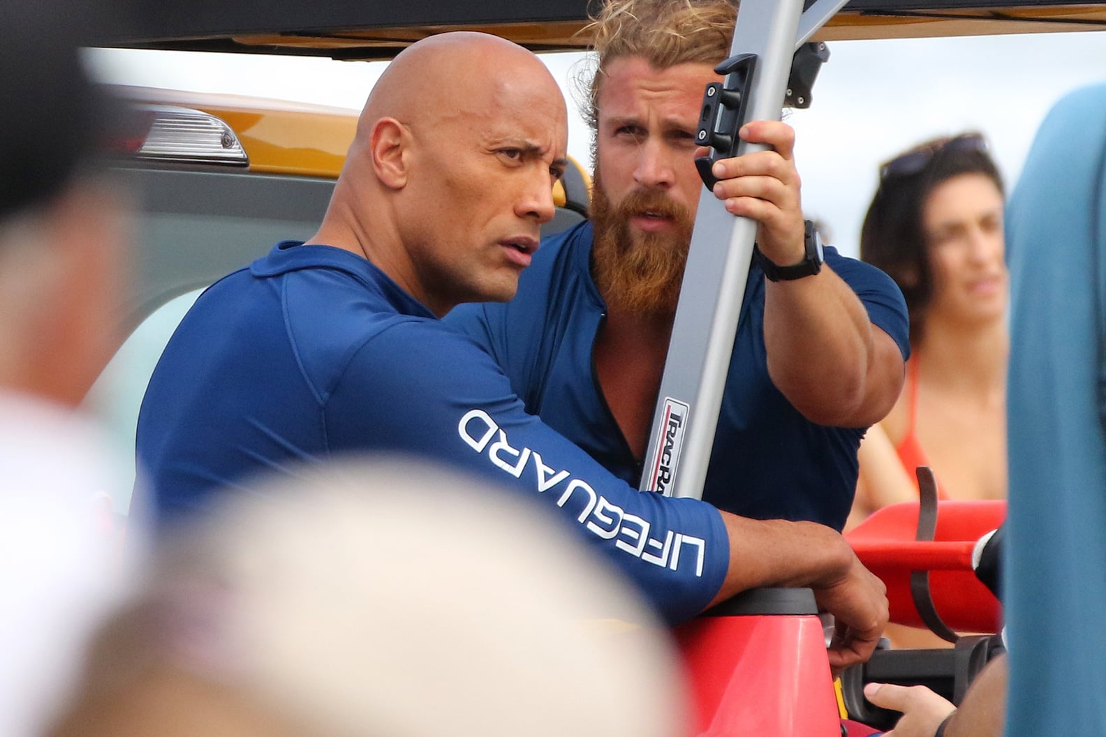 Dwayne Johnson Baywatch Movie Set Pictures | PS Celebrity