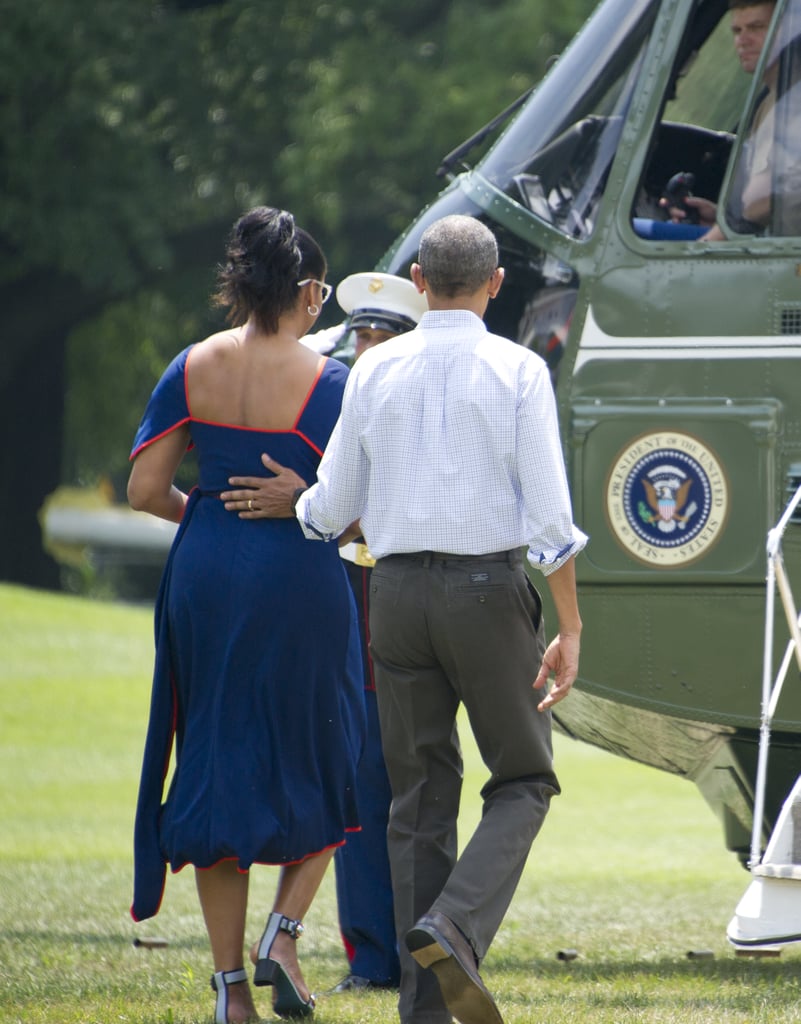 Michelle Obama's Dress on Vacation in Martha's Vineyard 2016 | POPSUGAR ...