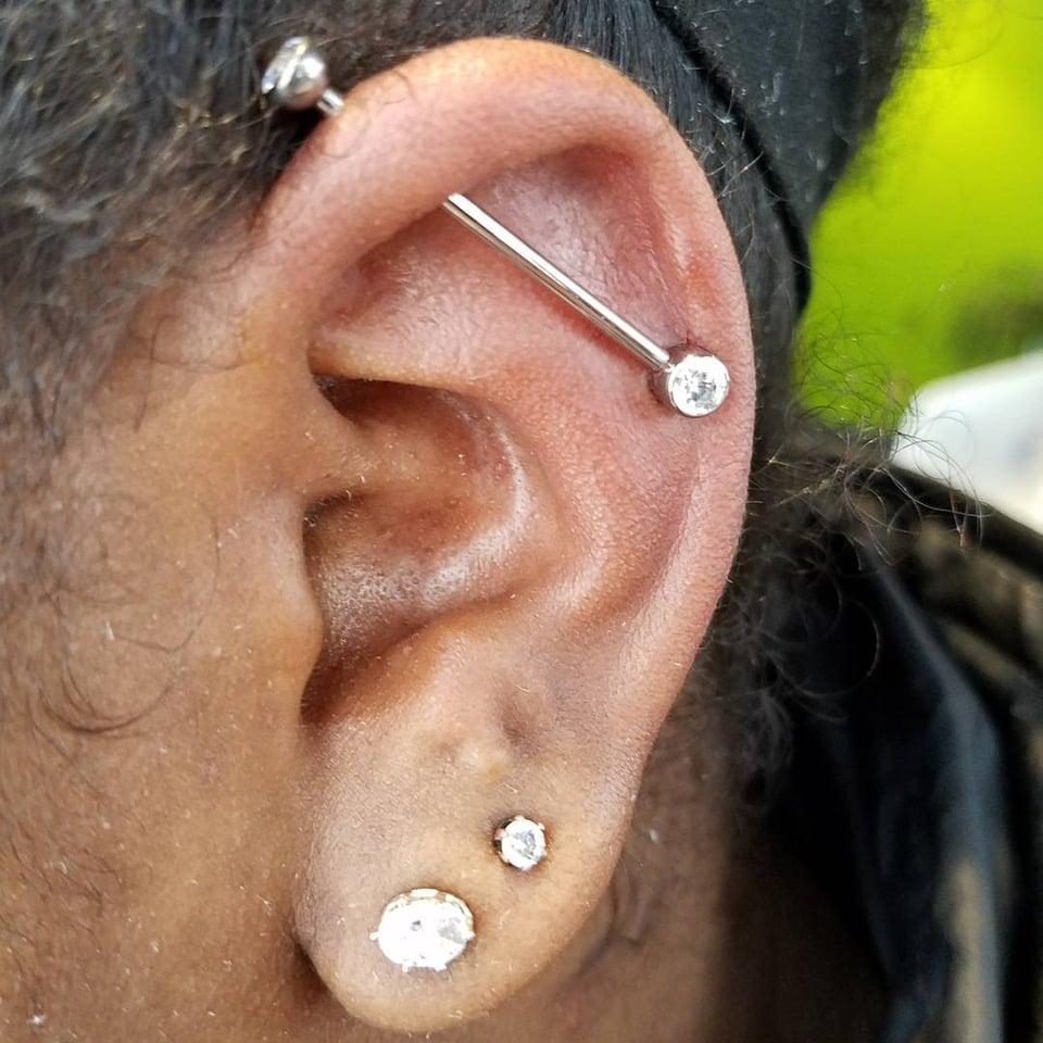 Industrial Piercing: Everything You Should Know | POPSUGAR Beauty