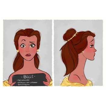 These Disney Princess Mugshot Drawings Are Pretty Dark | PS UK Smart Living