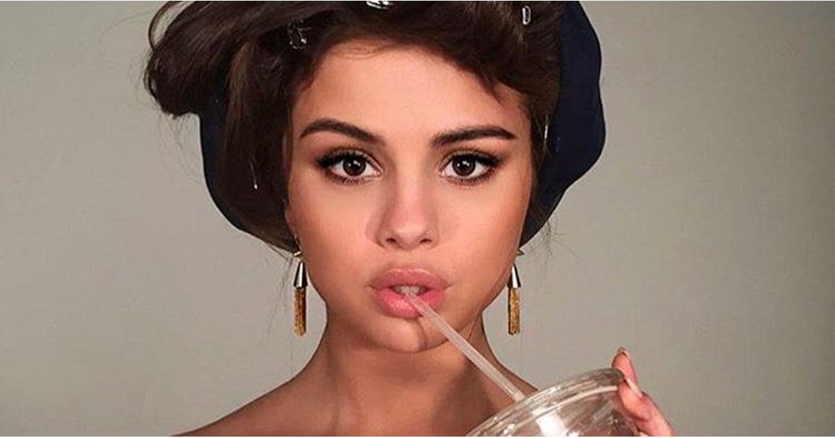 Selena Gomez in Rollers For Pantene Photo Shoot | POPSUGAR Latina