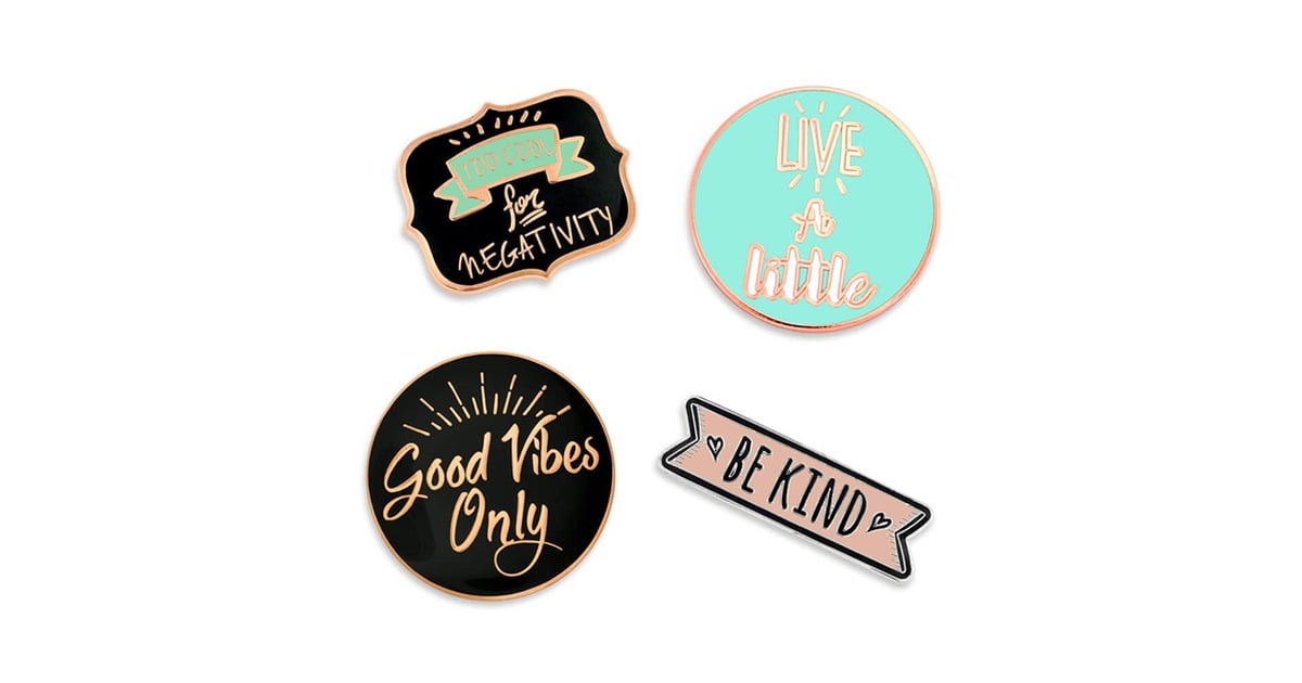 Good Vibes Motivational Inspirational Enamel Lapel Pins | Best ...