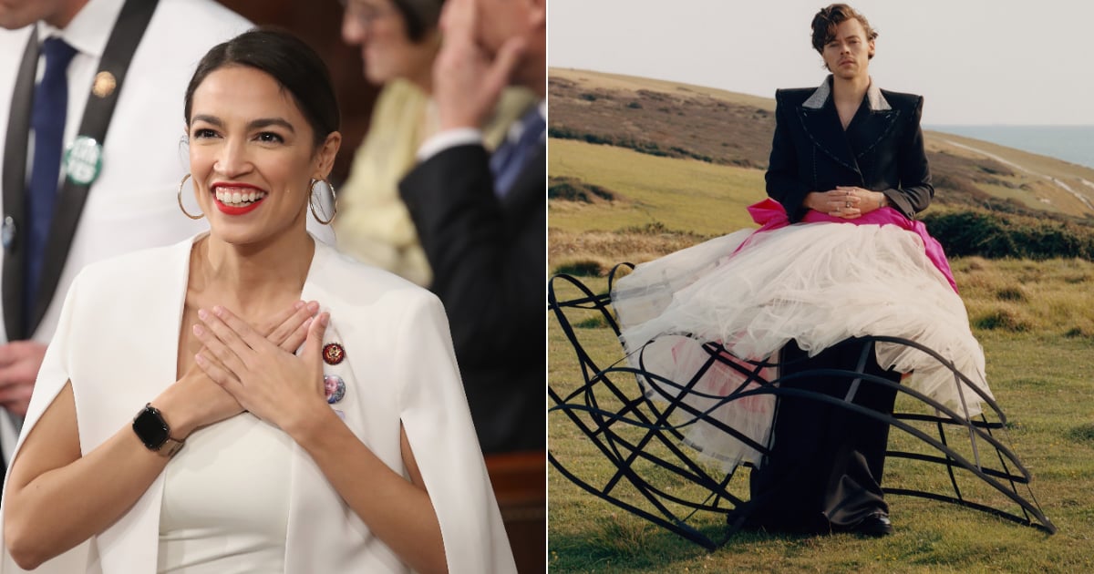 Alexandria Ocasio-Cortez Defends Harry Styles's Vogue Cover | PS Fashion