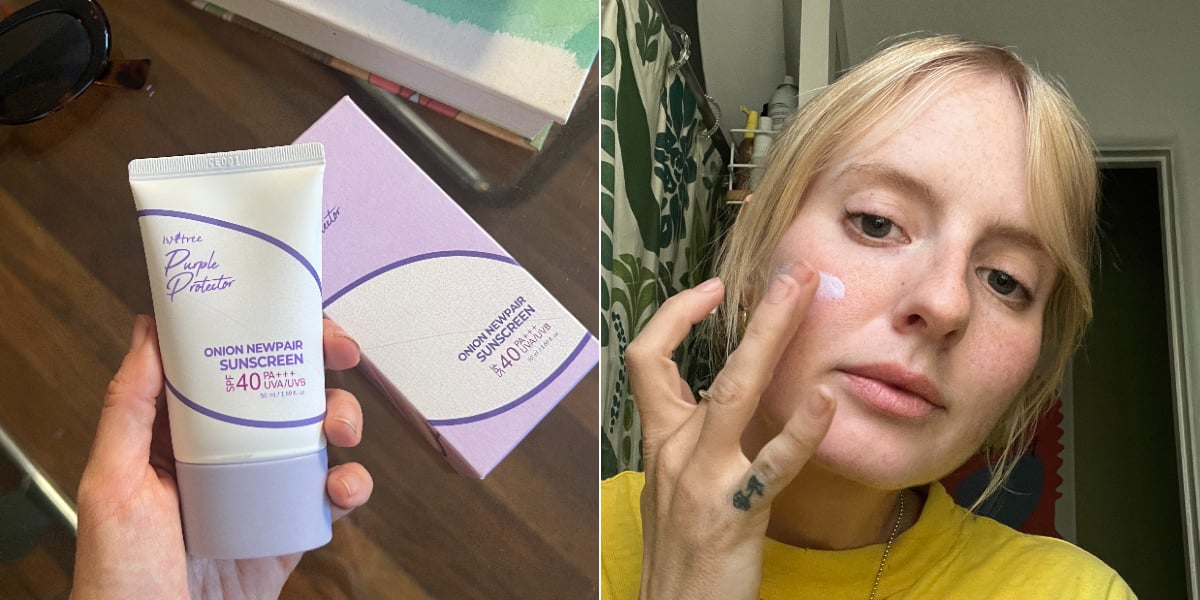 Isntree Onion Newpair Sunscreen Review With Photos | POPSUGAR Beauty