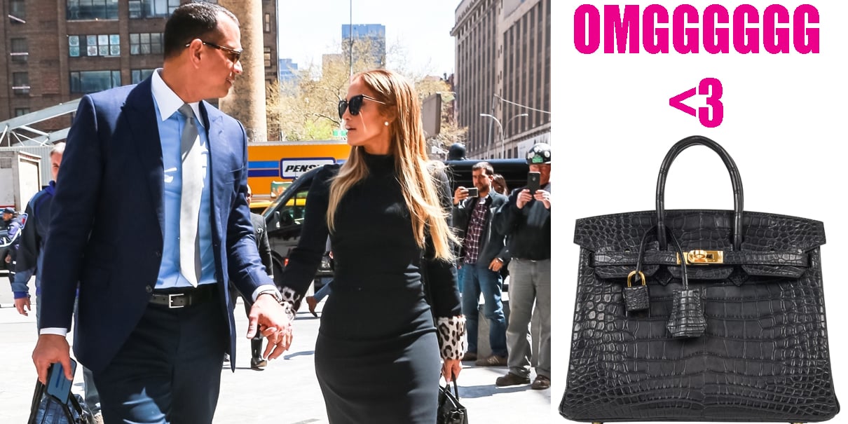 Jennifer Lopez and Alex Rodriguez's Matching Crocodile Bags | PS Fashion