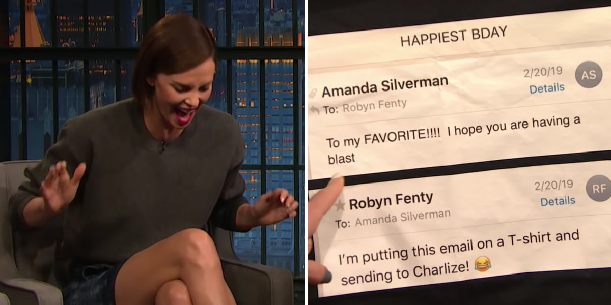 Charlize Theron Shares Rihanna's T-Shirt Prank on Late Night | PS Celebrity