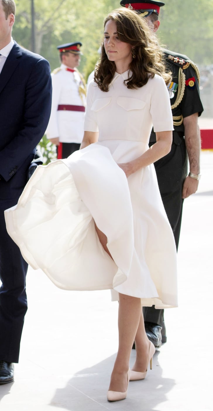 When The Wind Engaged In Direct Battle With Her Dress Kate Middleton